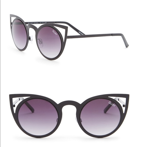 Quay Australia | Accessories | 4 Quay Cat Eye Black Metal Frame ...